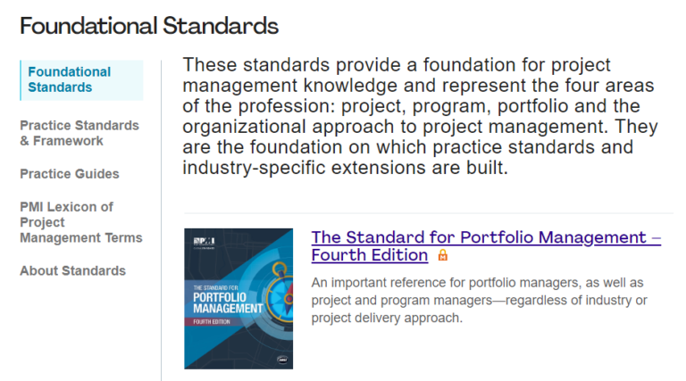 PfMP Portfolio Management Standard